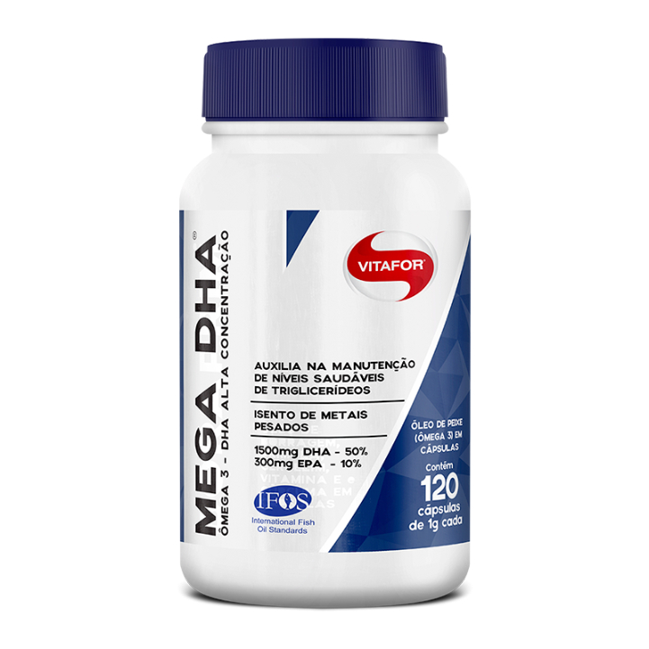 Mega Dha 120 Capsulas 1000mg – Vitafor – Araki Suplementos Atacado!